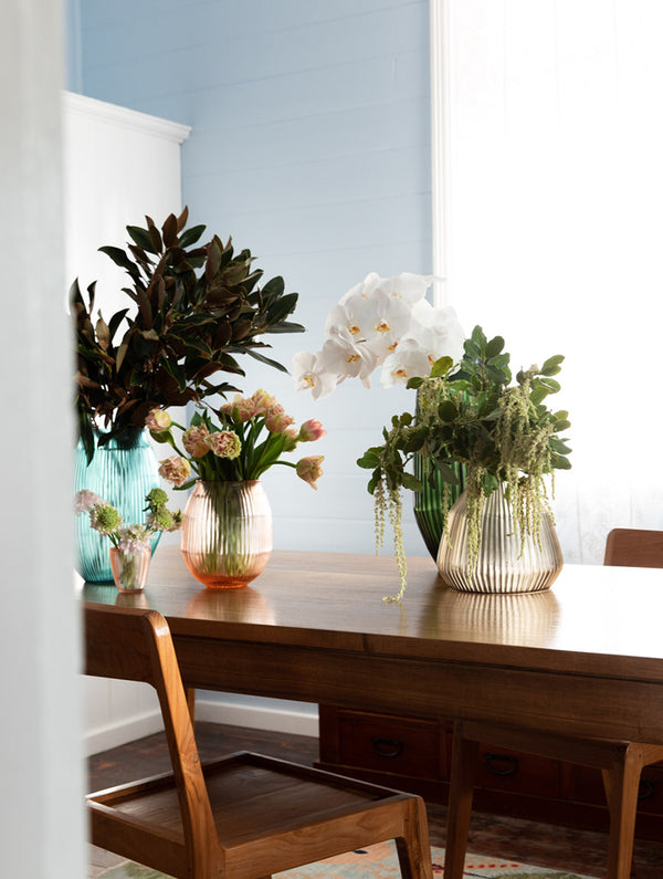 Brian Tunks Cut Glass Vase Conical, Small - bisonhome