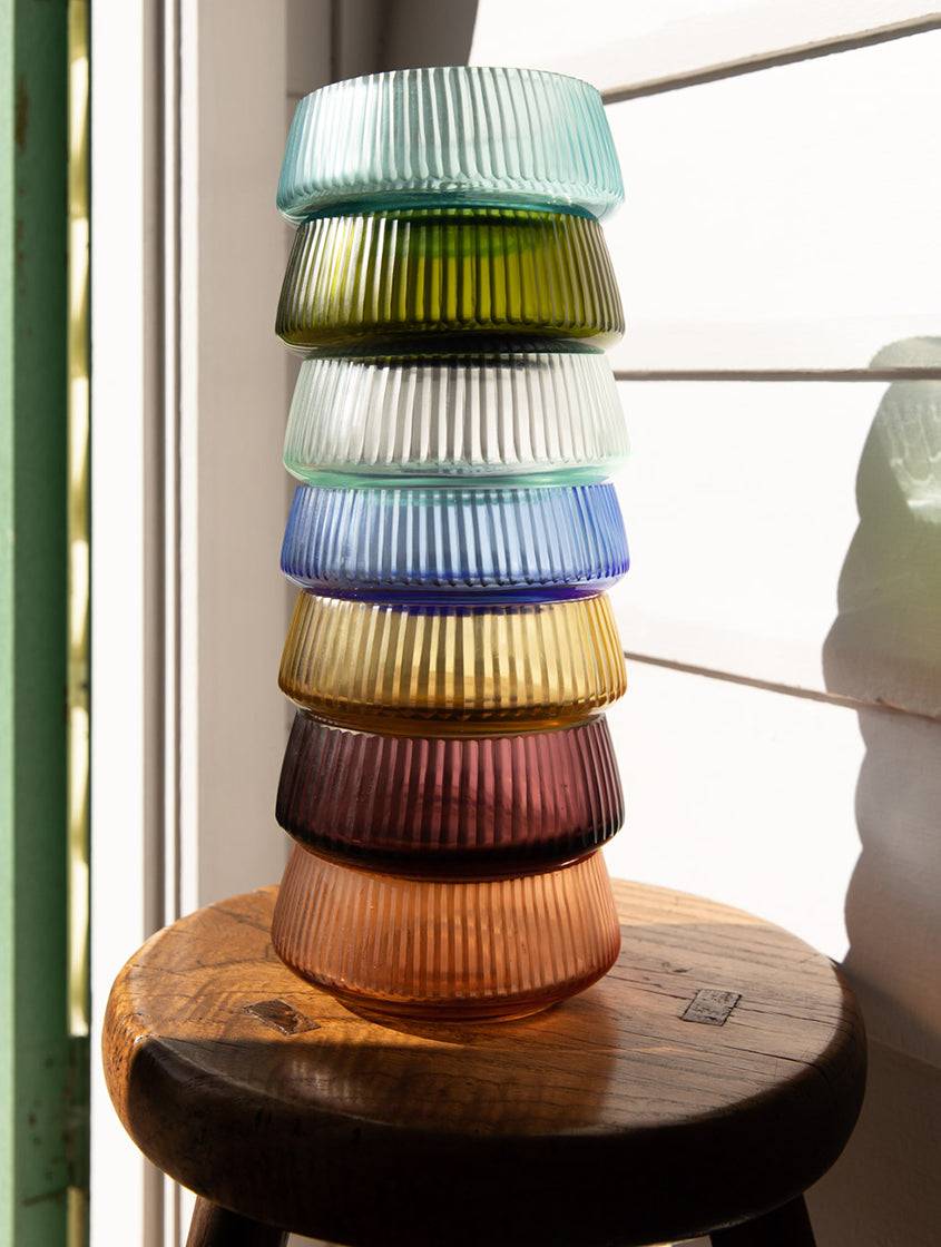 Brian Tunks Cut Glass Iguassu Bowl, Mini - bisonhome